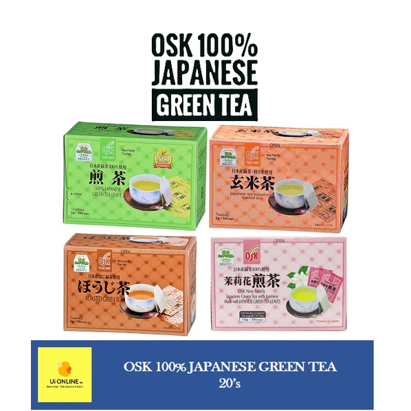 OSK 100% Japanese Green Tea Leaves 2g x 20's | Shopee Malaysia