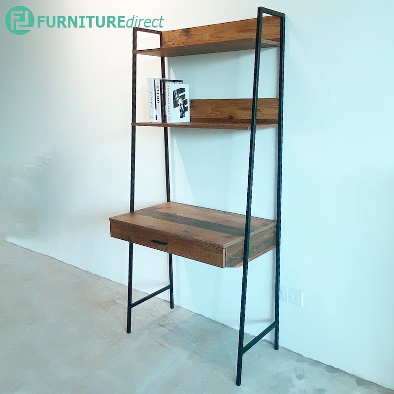 Furniture Direct NORMAD industrial style metal study desk with drawer ...