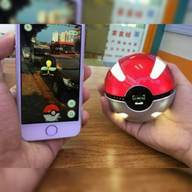 Pokemon Ball Powerbank with White LED Light | Shopee Malaysia