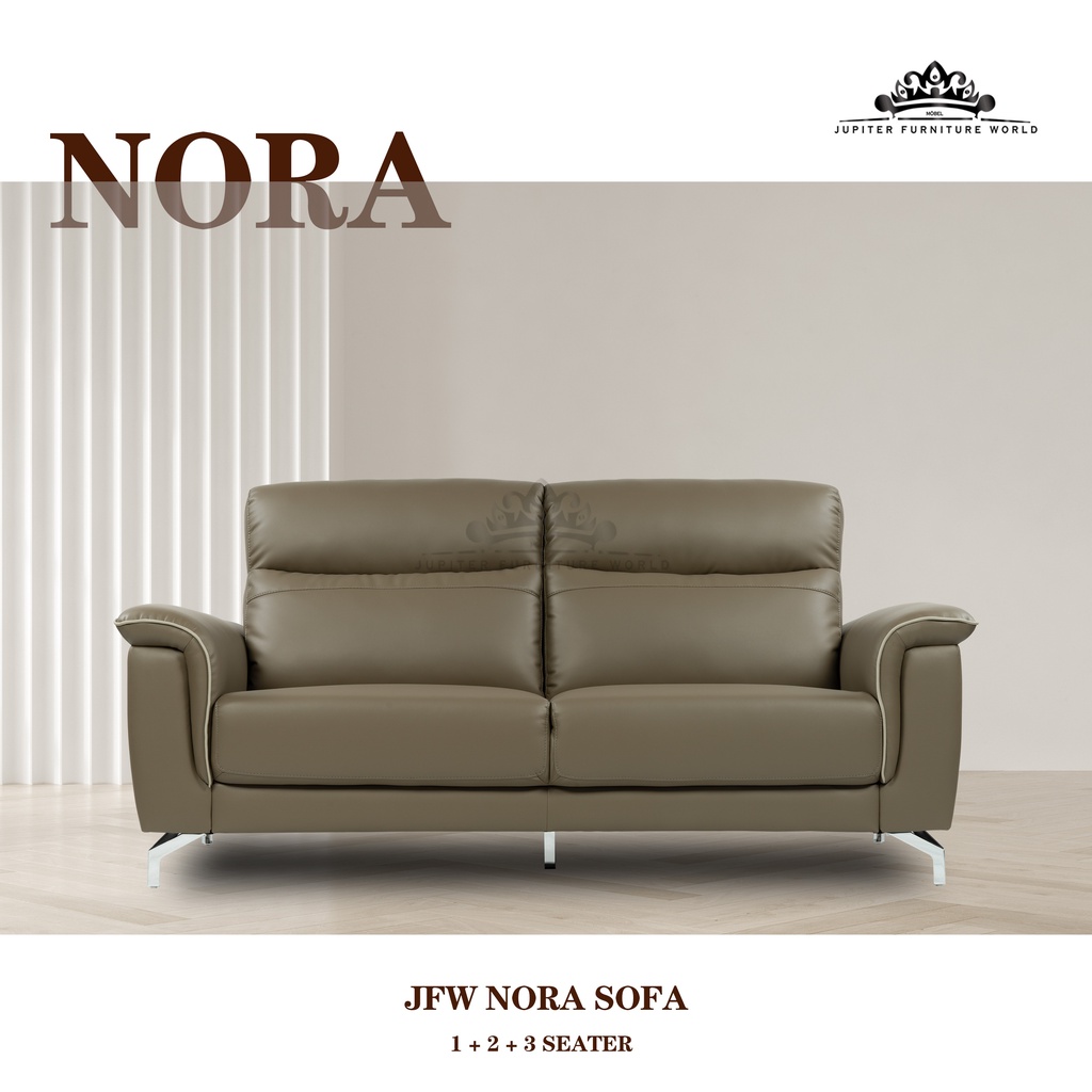Jupiter Furniture World [JFW-NORA SOFA] 3 SEATER SOFA/ CASA LEATHER SOFA /LIVING ROOM SOFA/ SOFA ...