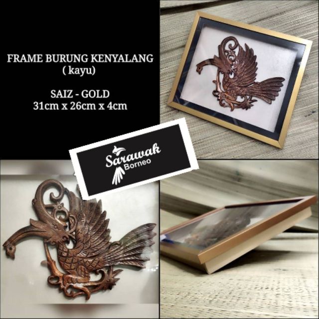 Wall frame deco( burung kenyalang) | Shopee Malaysia