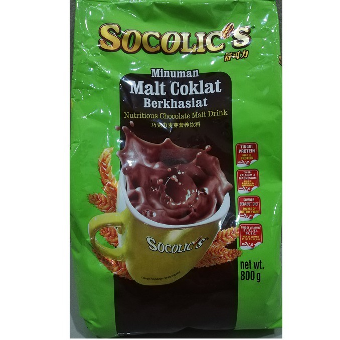 READY STOCK :SOCOLIC'S Chocolate Malt Powder Drink [800g] | Shopee Malaysia