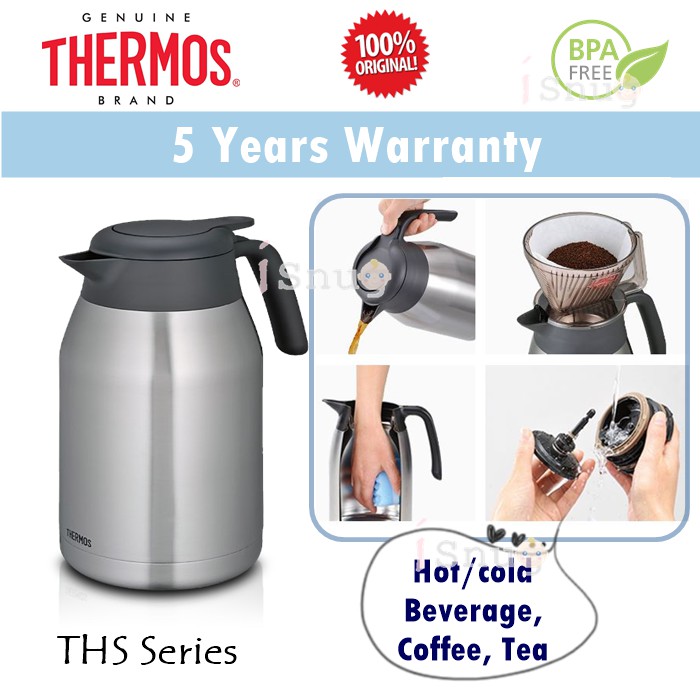 Thermos THS SERIES Stainless Steel Carafe Pot 1.5L Or 2.0L (THS-1500 THS-2000) | Shopee Malaysia