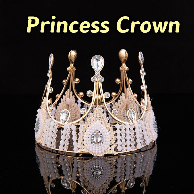 Elegant Princess Crown Queen Crown For Birthday Princess Girl Bouquet ...