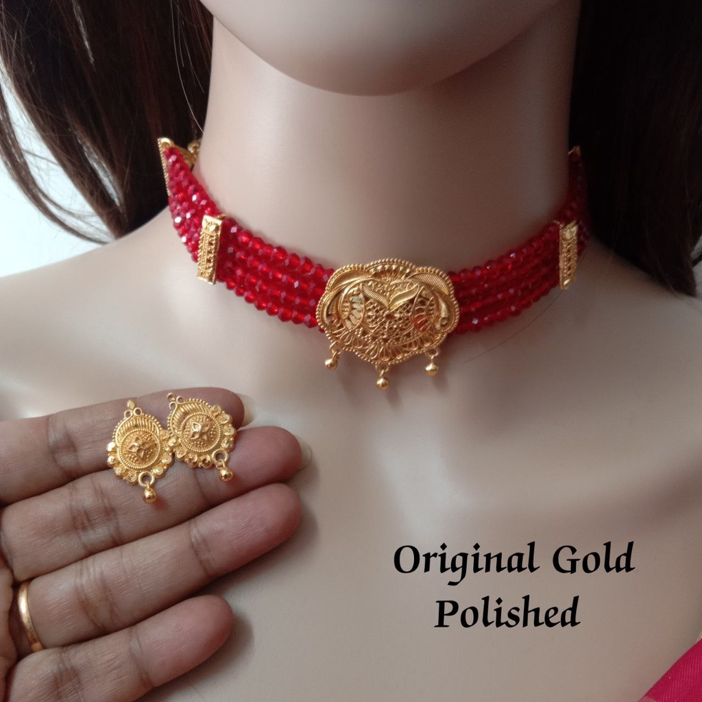 Choker Set / Original Gold Polished Choker Set/ Real Gold Polished ...