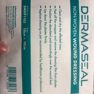 Dermaseal Non-Woven Wound Dressing 1 BOX (6x7cm/ 10x10cm/ 10x20cm ...