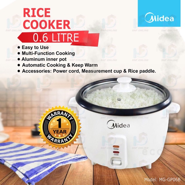 Midea Rice Cooker (0.6L) | Shopee Malaysia