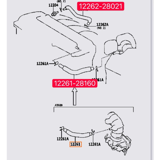 ORIGINAL TOYOTA ESTIMA 2.4 ACR50 VELLFIRE 2.4 ANH20 VENTILATION VALVE ...