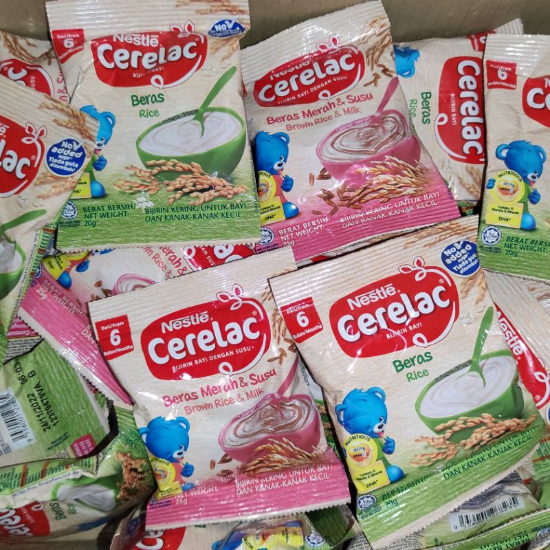 Nestle Cerelac Rice 20g /Brown Rice 25g | Shopee Malaysia