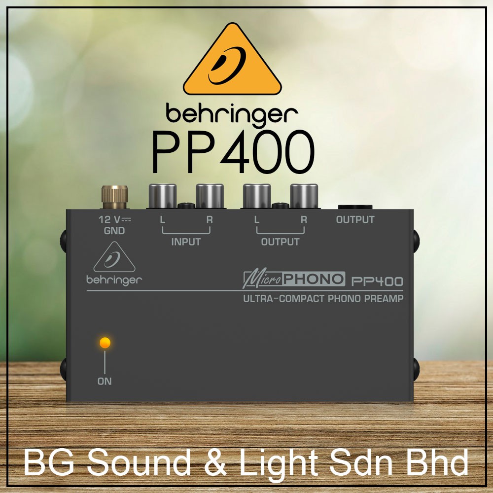 Behringer Microphono PP400 Phono Preamplifier (PP-400) | Shopee Malaysia