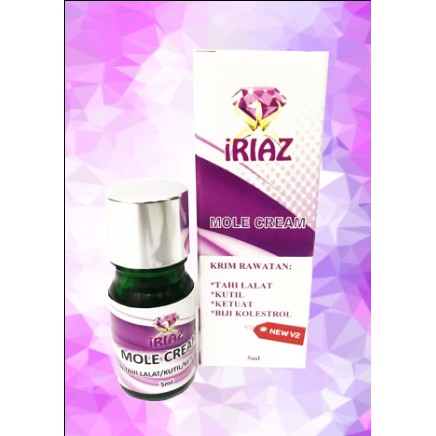 IRIAZ Mole cream KRIM BUANG TAHI LALAT KUTIL BIJI KOLESTEROL | Shopee ...