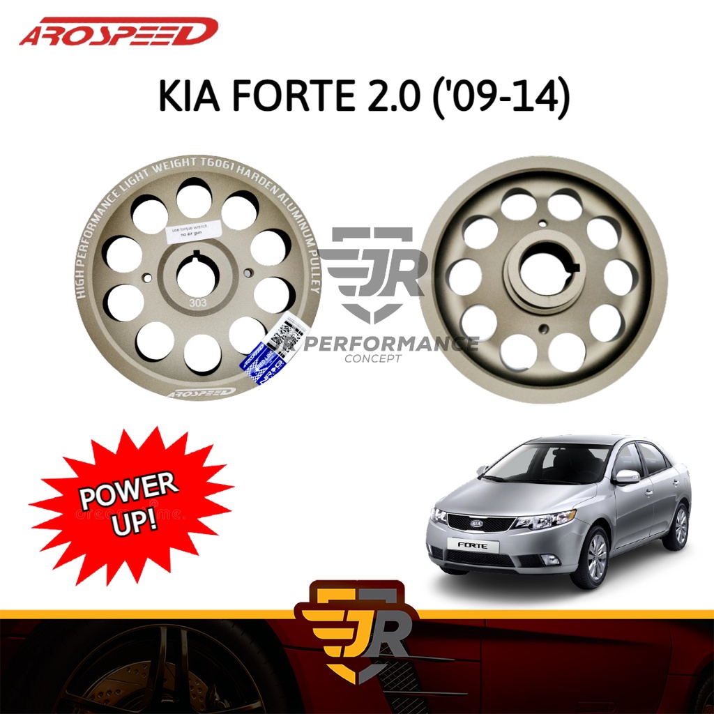 Arospeed Harden Lightweight Crank Shaft Pulley Pully Kits Kia Forte 2.0 ...