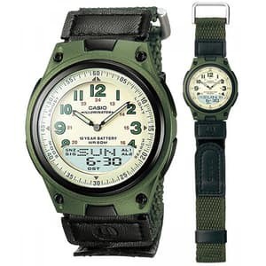 Casio (Japan Set) classic AW-80V / AW-80V-3BJH analog-digital cloth ...