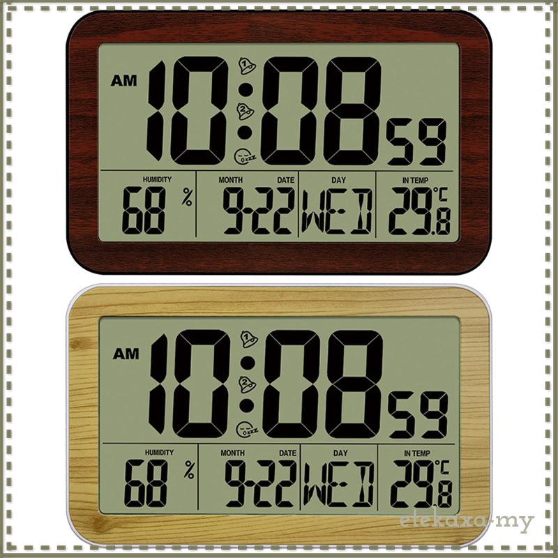 [etekaxaMY] Electronic Digital Alarm Clock Battery Powered with ...