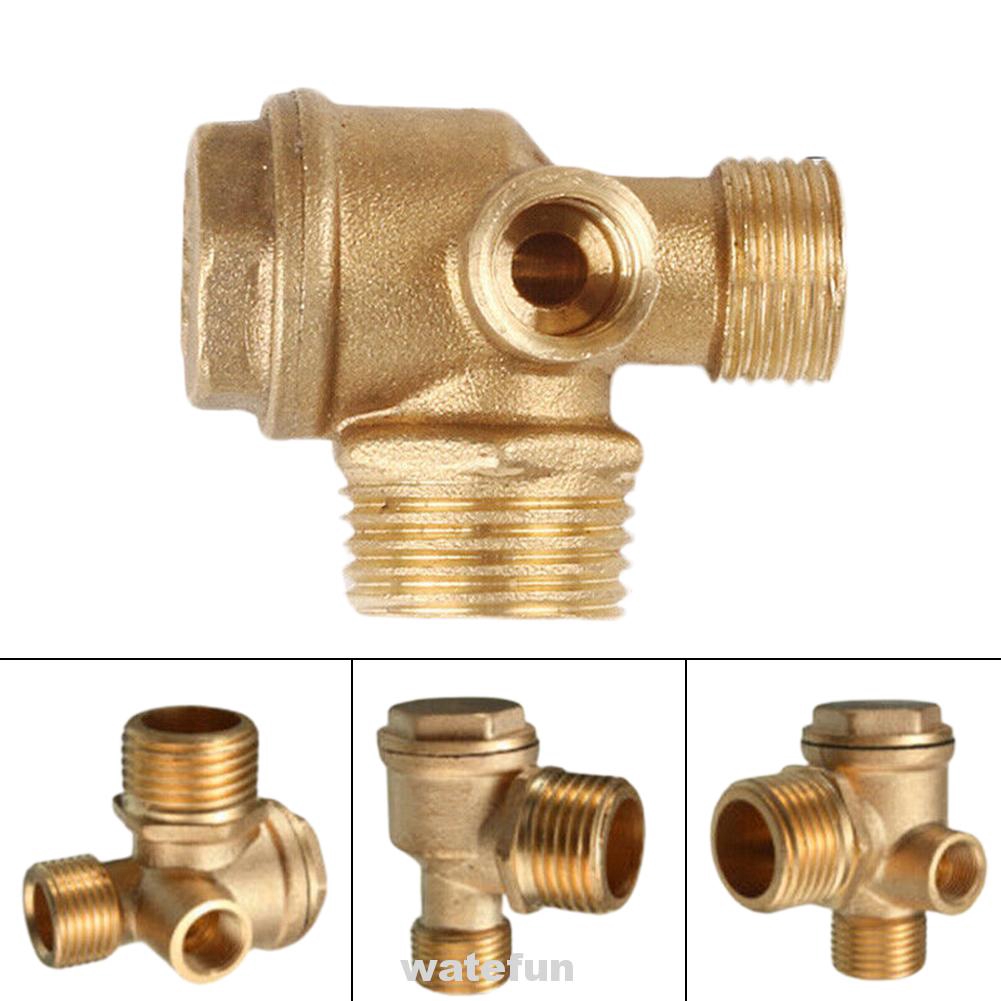 3 Way Central Pneumatic Tube Connector Non Return Air Compressor Tool ...