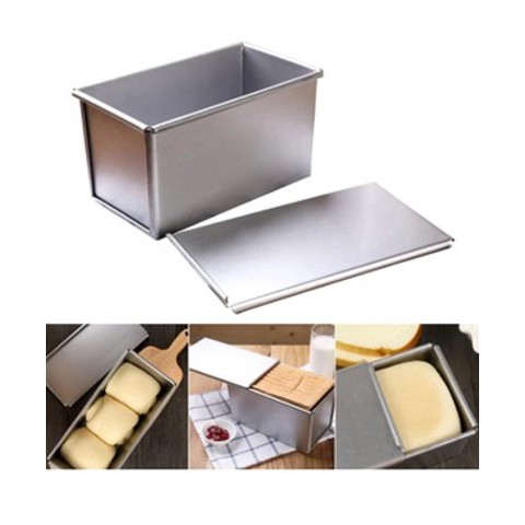 Aluminium Loaf/Bread Pan with Lid | Loyang Roti Tawar | Sandwich Tin ...