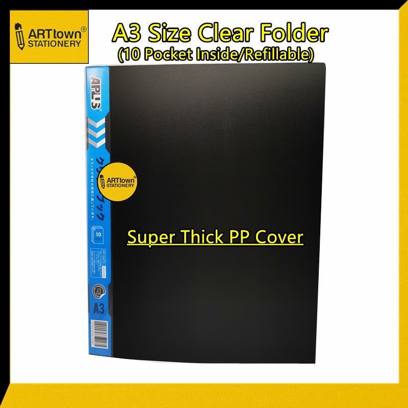 A3 Size Clear Folder File With 10pocket(Ready Stock) | Shopee Malaysia