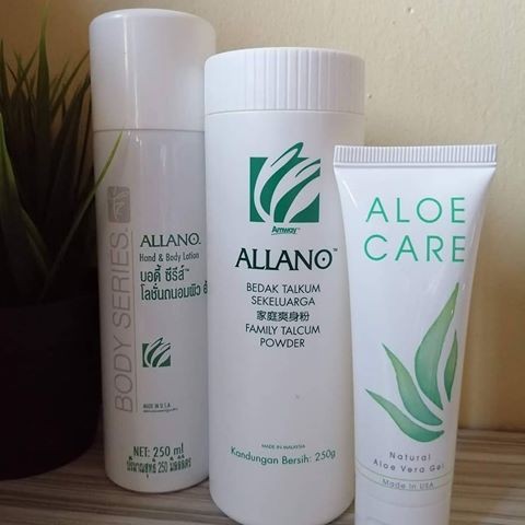 ALLANO HAND & BODY LOTION I ALLANO FAMILY TALCUM POWDER I NATURAL ALOE ...
