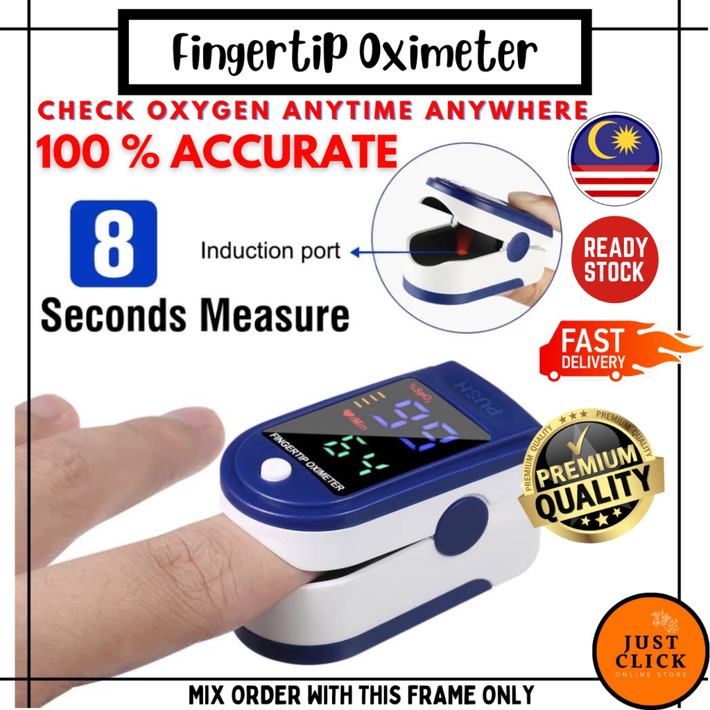 Finger OXIMETER Fingertip Pulse Oximeter Spo2 Monitor Oxygen Meter ...