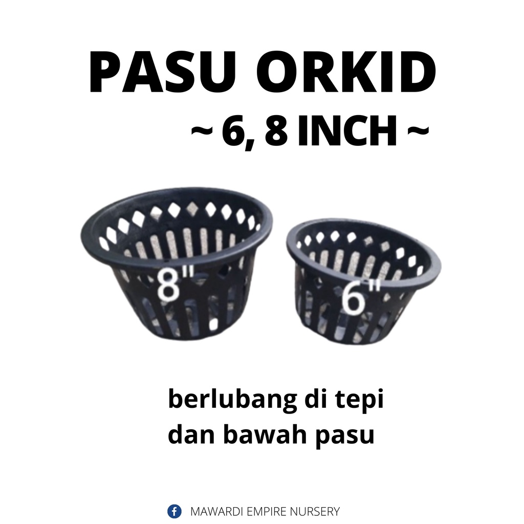 Pasu orkid saiz 8 dan 6 inch | Shopee Malaysia