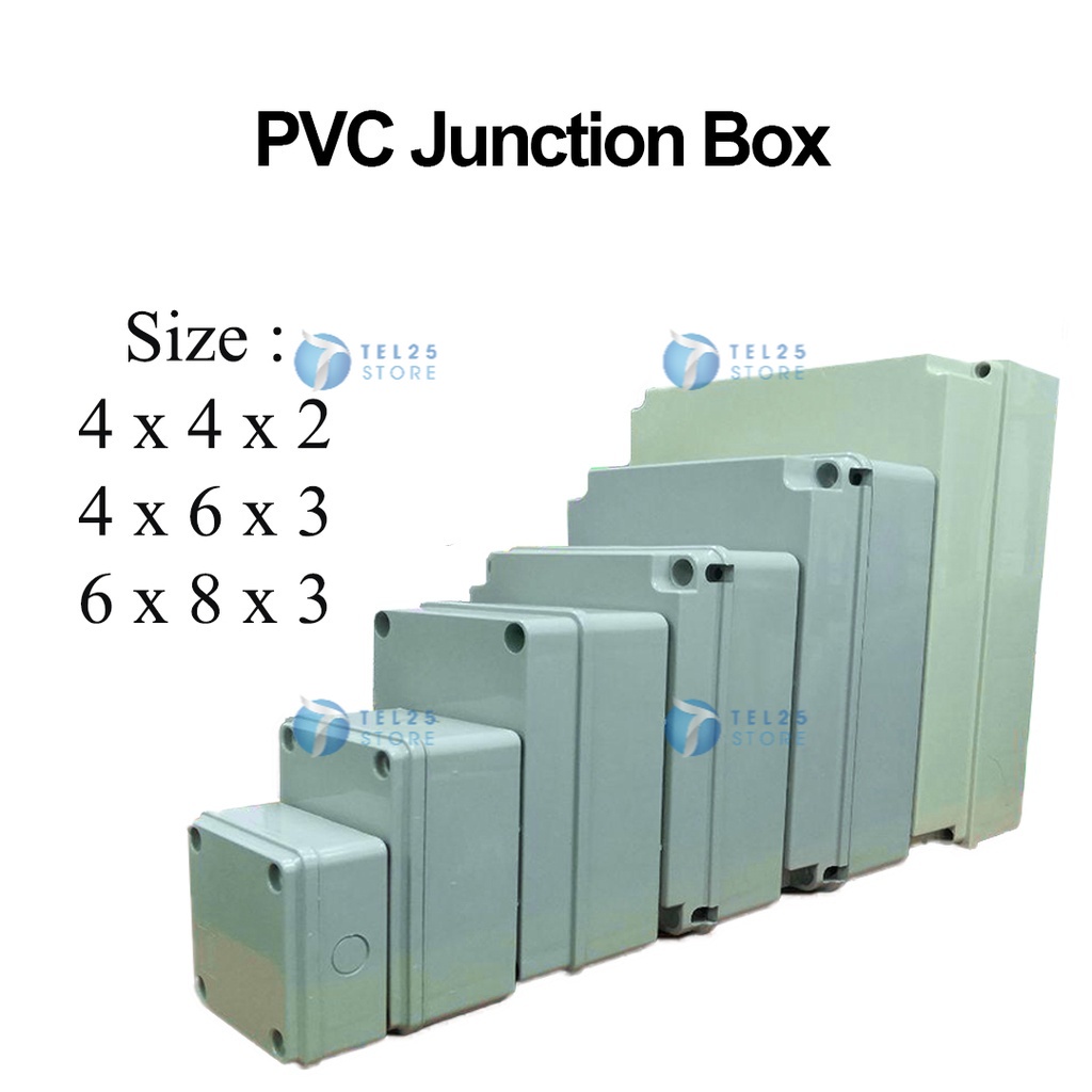 [ 1 UNIT ] PVC Enclosure Junction Box Encloser Box Weather proof ...