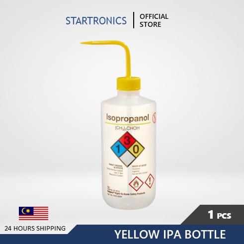 IPA Bottle 500ml Capacity Labelled Wash Bottle for Isopropanol Self ...