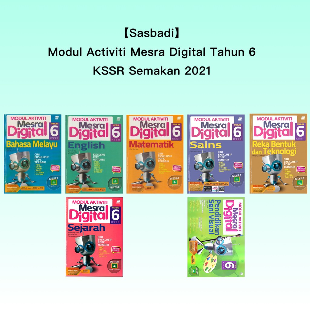 Modul aktiviti mesra digital tahun 6 kssr semakan 2021 | BeeCost