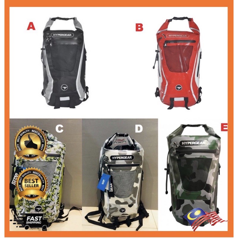 HYPERGEAR DRY PAC TOUGH BACKPACK (WATERPROOF) | Shopee Malaysia