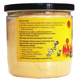 Hexa Cheese Sauce Powder Premix - Original (200g) | Shopee Malaysia
