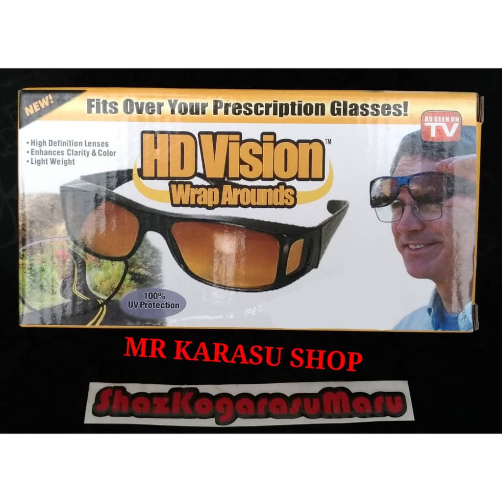COMBO HD Vision Wrap Arounds (Fits Over Your Prescription Glasses ...