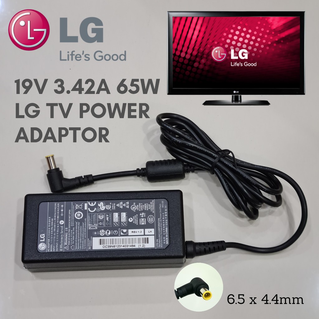 LG LED TV DC Power Adapter 19V 3.42A 65W 4.74A 90W 6.5 * 4.4mm Power ...