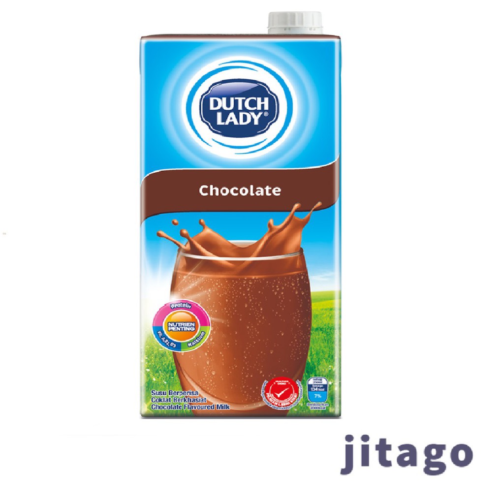 Dutch Lady Chocolate Flavoured Milk 1L | Shopee Malaysia