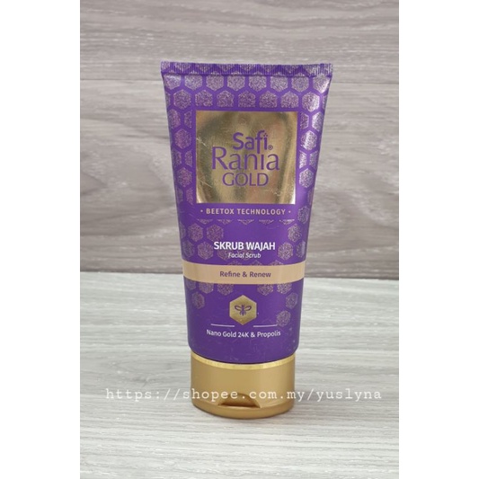 SAFI Rania Gold Facial Scrub 60g (Exp: NOVEMBER 2024) | Shopee Malaysia