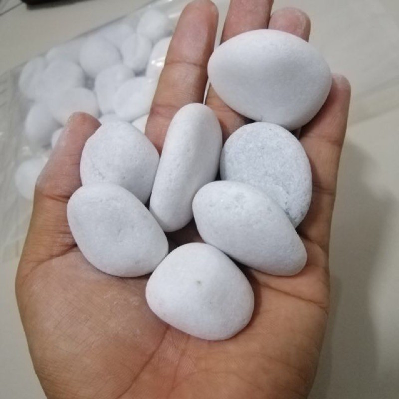Batu putih Hiasan / white Stone Lanscape / untuk Hiasan Aquarium / Pasu ...