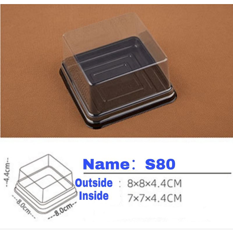 Bekas Kek Kek Songe Chiffon Square Plastic Container Cake 5Size Plastic ...