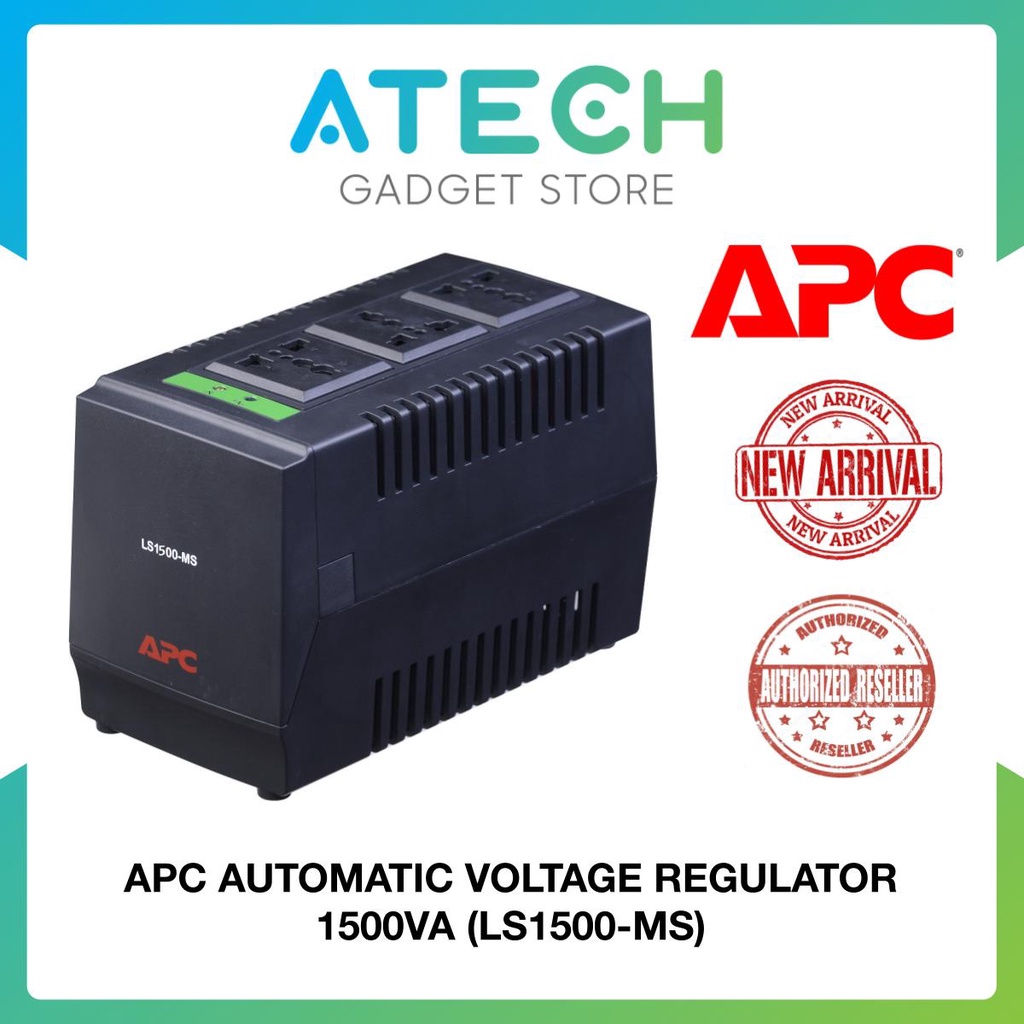 APC LS1500-MS 1500VA AVR Line-R Automatic Voltage Regulator with 3 ...