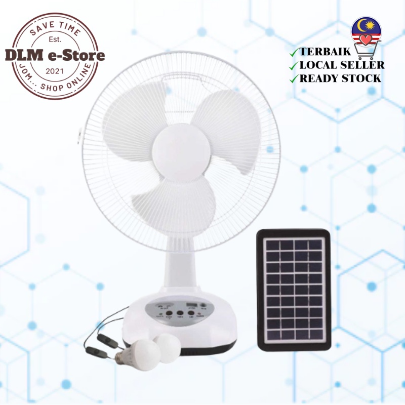 RECHARGEABLE SOLAR SET/ KIPAS SOLAR / SOLAR FAN SET (For Sabah Buyer ...