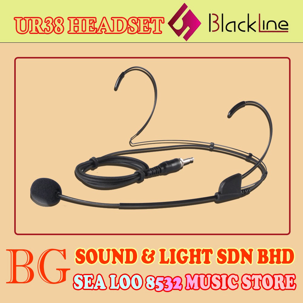 BLACKLINE UR38 CONDENSER HEADSET MICROPHONE (FOR USE WITH VHF AND UHF ...