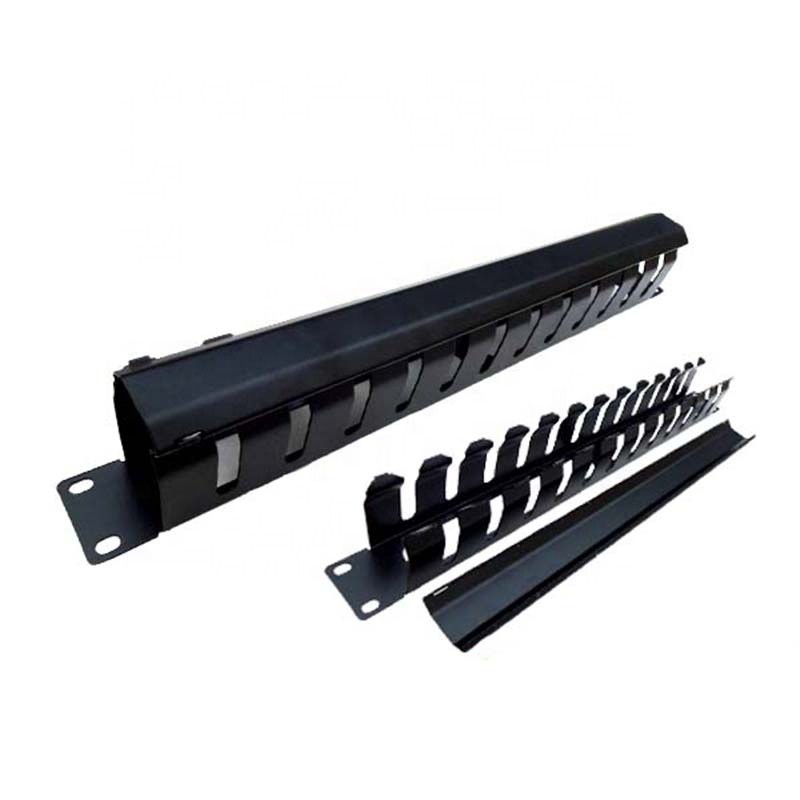 Server Rack Cable Management Panel 1U 19" with cover and screw ...