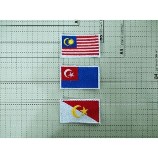 Paches Patch Bendera MALAYSIA , JOHOR , SEGAMAT sulam with Velcro ...