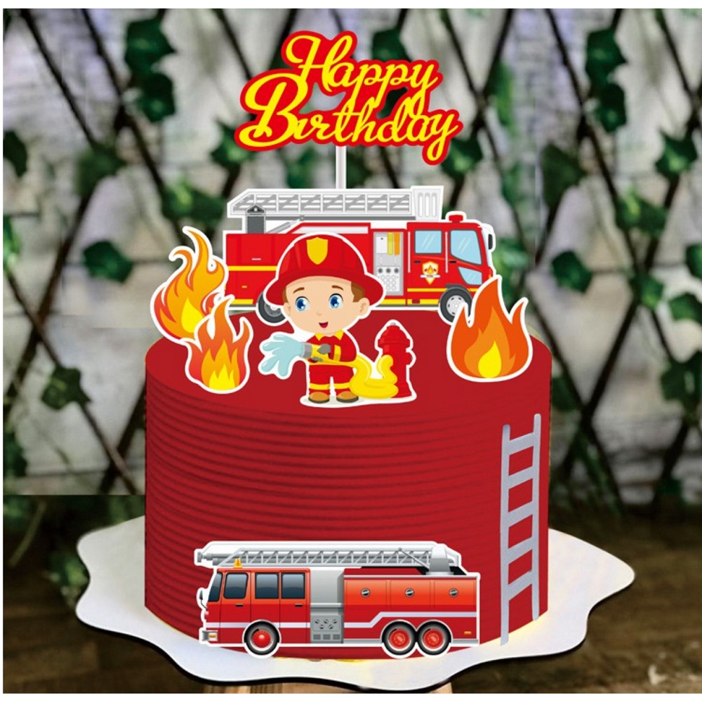 Firefighter Cake Topper | Shopee Malaysia