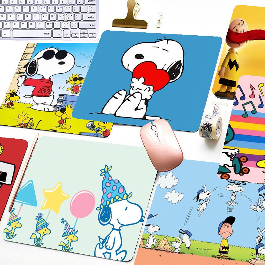 Cartoon Gaming Mouse Pad Snoopy Game Anti-slip Pad LoL Gamer Mousepad ...