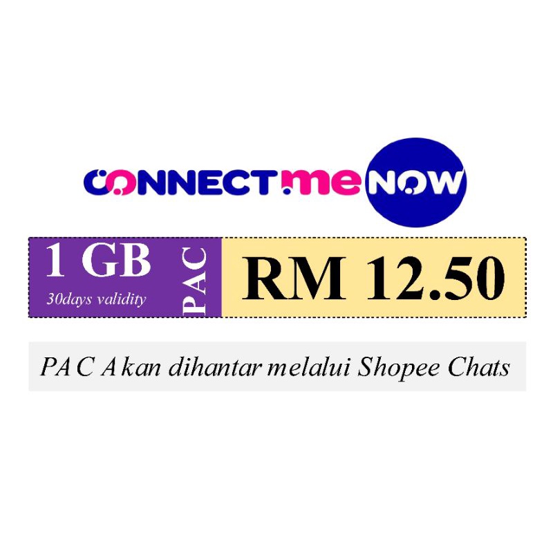 PAC ConnectMeNow 1GB (Not for offshore) | Shopee Malaysia