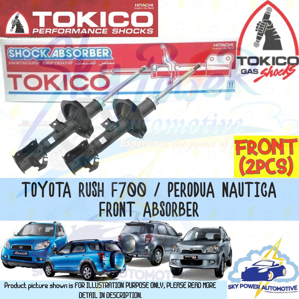 TOYOTA RUSH F700 / PERODUA NAUTICA TOKICO (TKC) SHOCK ABSORBER (FRONT ...