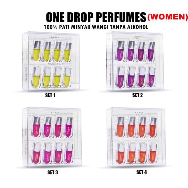 ONE DROP PERFUME SET WOMEN / MEN [TANPA ALKOHOL] | Shopee Malaysia
