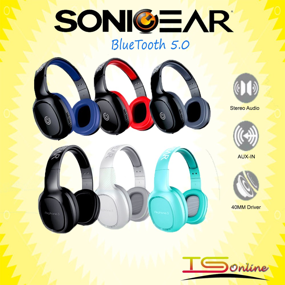 SONIC GEAR AirPhone 3 Bluetooth 5.0 Headphone SONICGEAR | Shopee Malaysia
