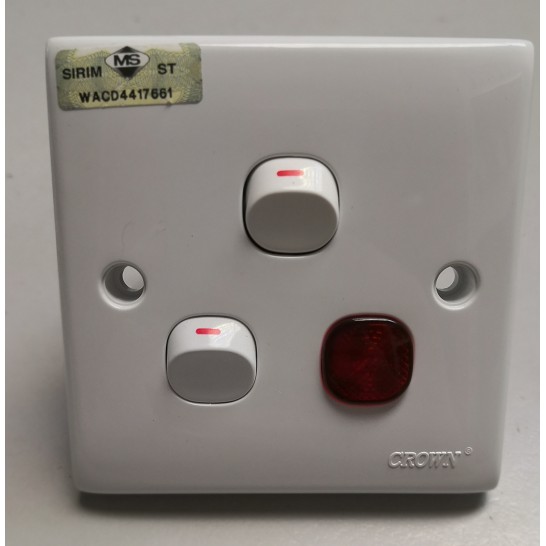 CROWN 20A SWITCH AND 1 GANG 1 WAY SWITCH | Shopee Malaysia