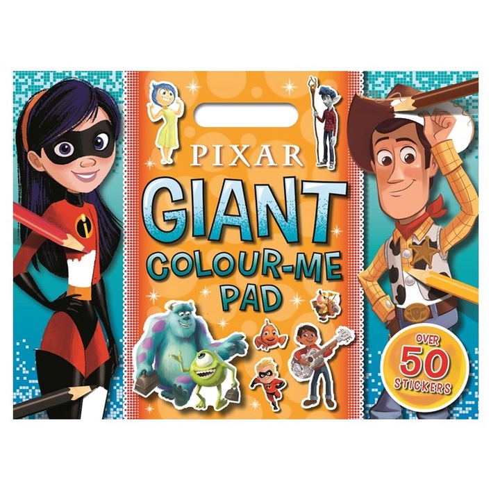 Disney Pixar Giant Colouring Fun Pad Book With Stickers For Kids ...