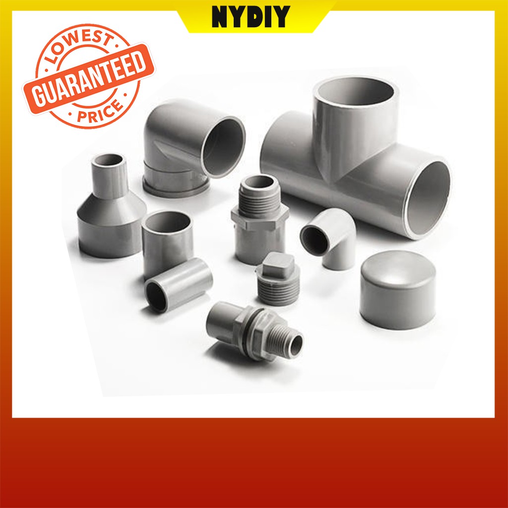PVC Fitting 1-1/4" 32mm Tee Plug Elbow Tank connector End Cap Valve Socket PT Elbow Class D Grey ...