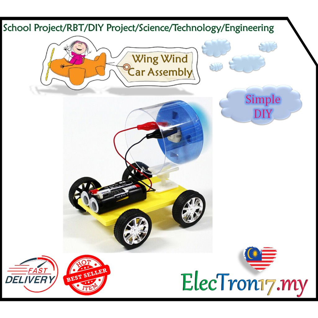 NEW!! DIY Wing Wind Car Assembly Science School Project RBT Primary ...